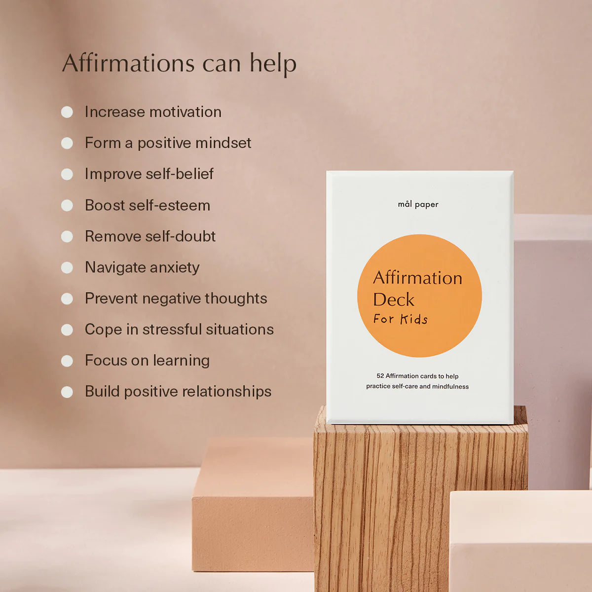 Affirmation Card Deck for Kids – Self Cared