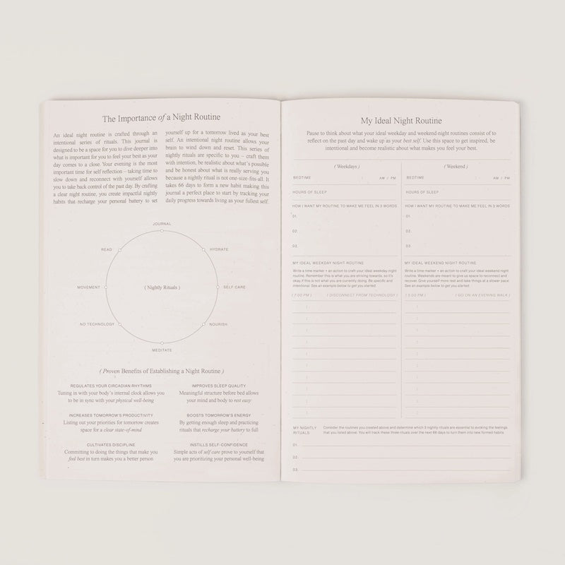 Night Routine Journal – Self Cared