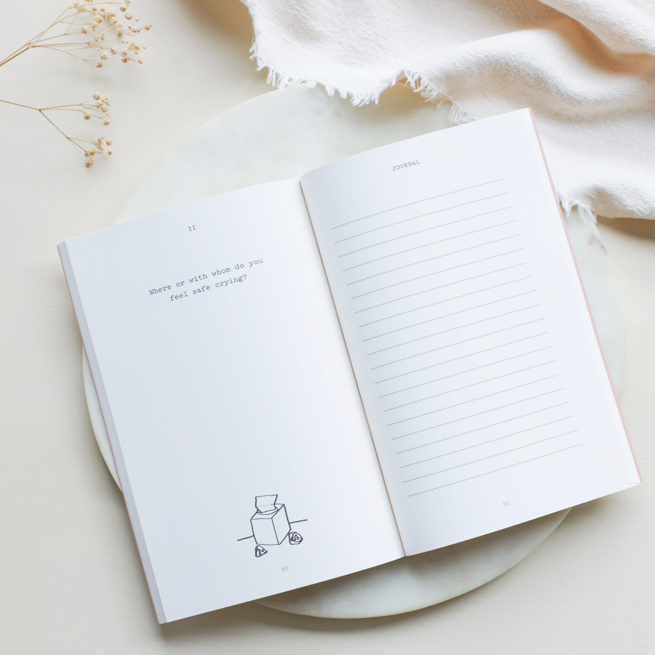 Sitting With Sadness Guided Journal – Self Cared