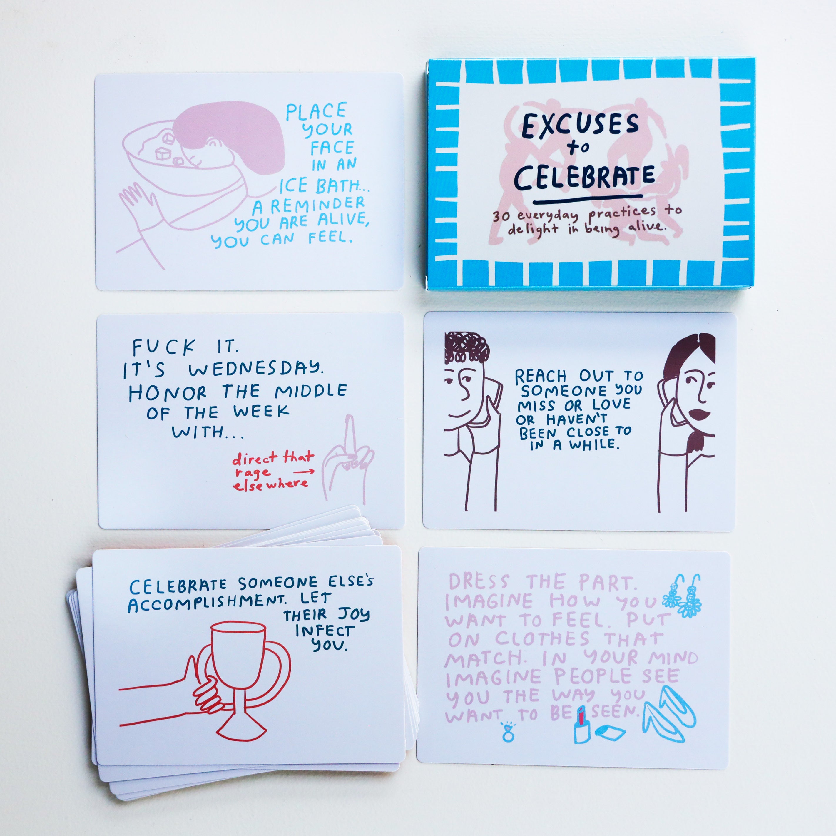 Excuses To Celebrate Card Deck – Self Cared